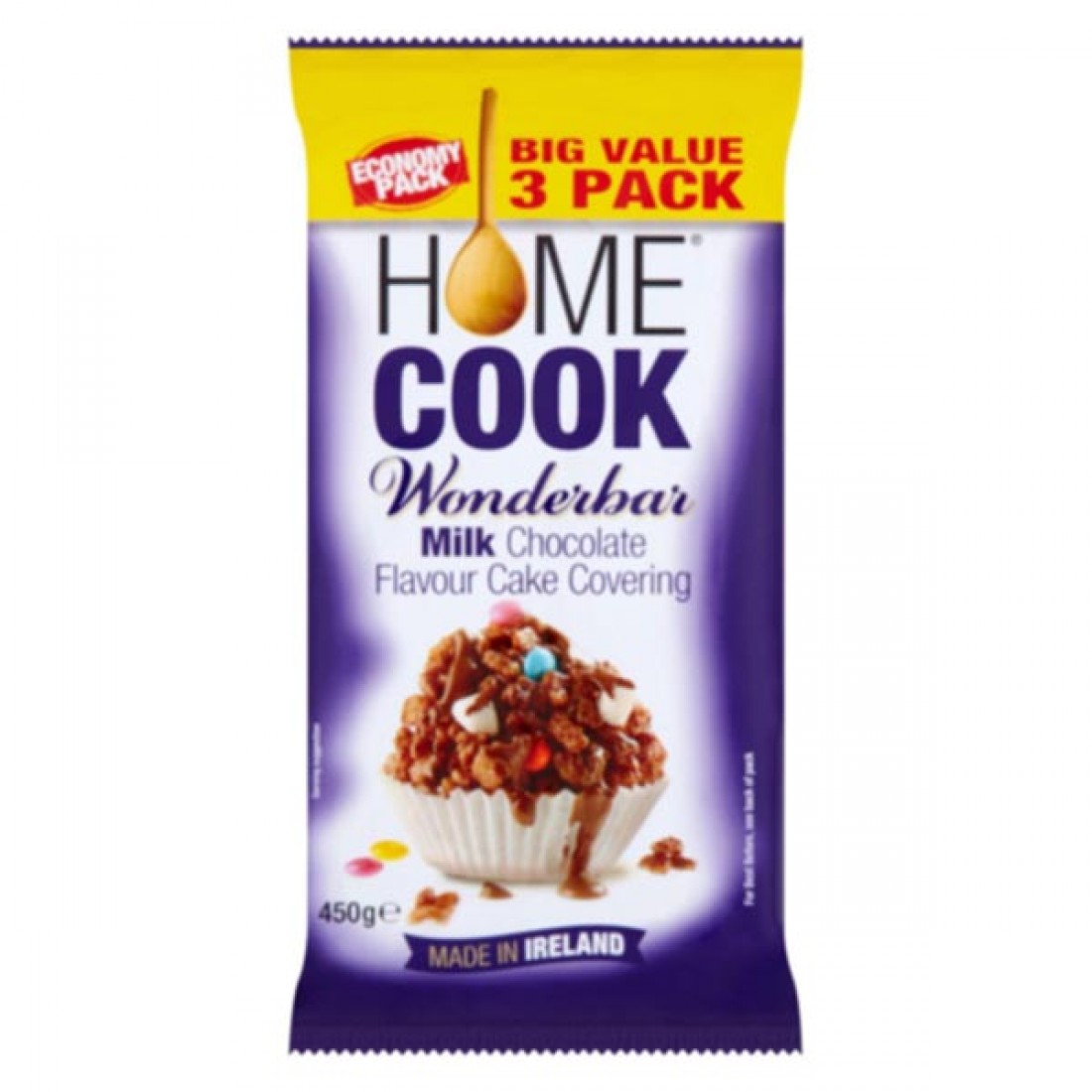 Homecook Wonderbar Milk Chocolate 3 Pack x 6 - Planet Candy Online ...