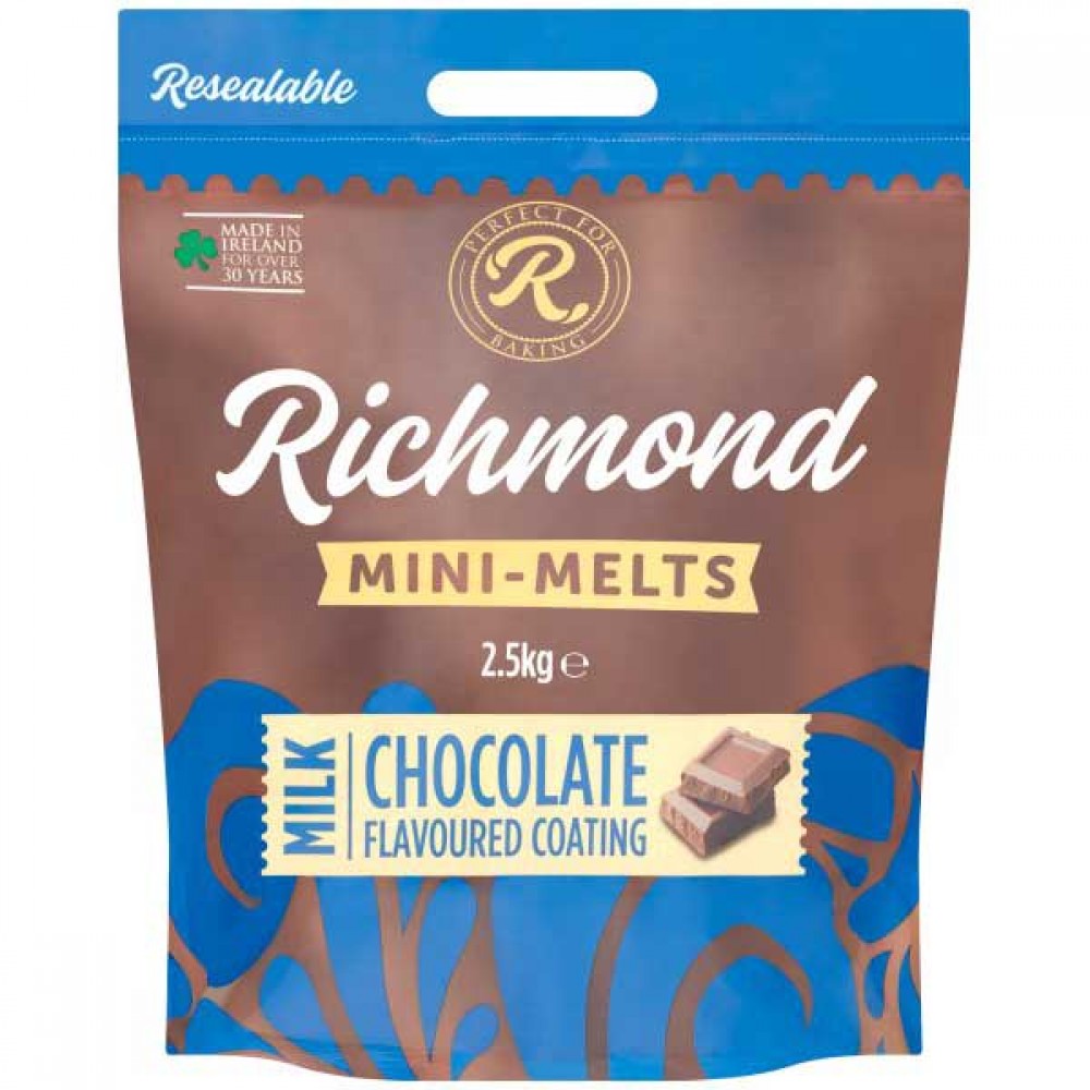 Richmond Mini Melts Milk Chocolate 2.5kg - Planet Candy - Ireland's ...