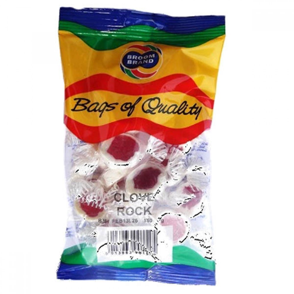 Broom Clove Rock 20 x 130g - Planet Candy Online Sweet Shop