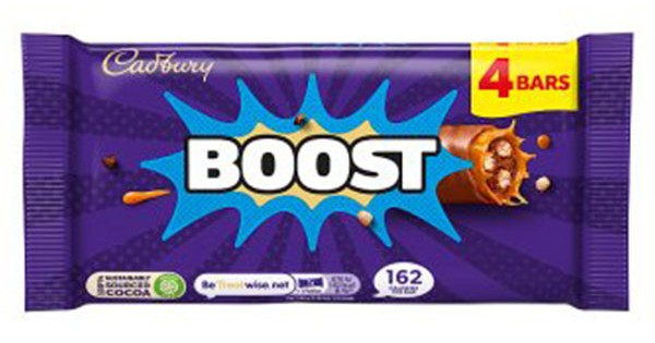 Cadbury Boost Multipack 12 x 126g - Planet Candy Online Sweet Shop