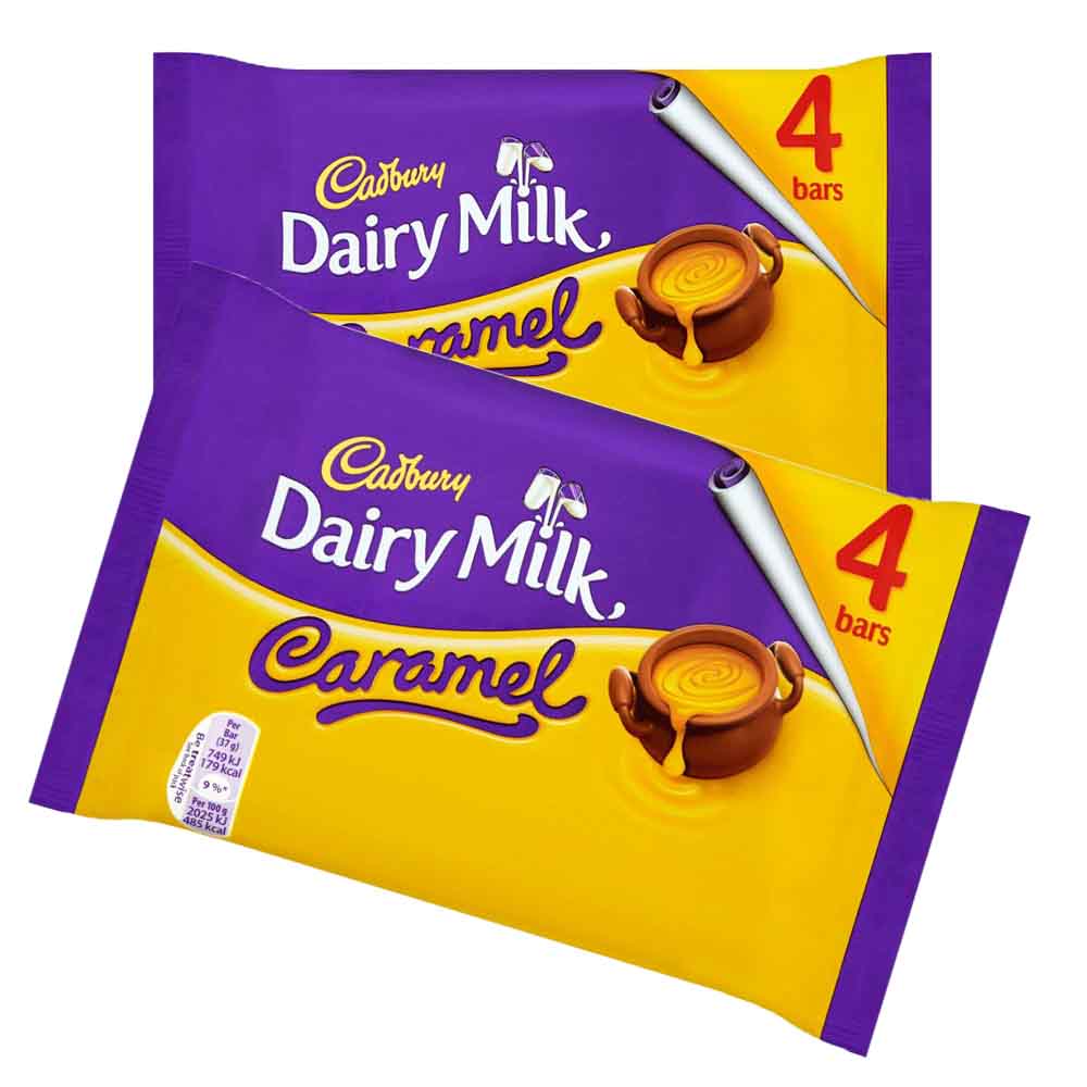 Cadbury Dairy Milk Caramel Multipack: 15-Piece Box - Planet Candy ...
