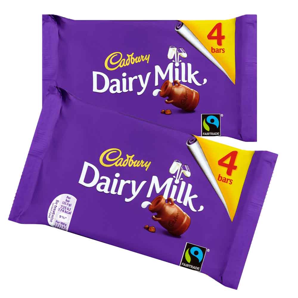 Cadbury Dairy Milk Plain Multipack: 14-Piece Box - Planet Candy ...
