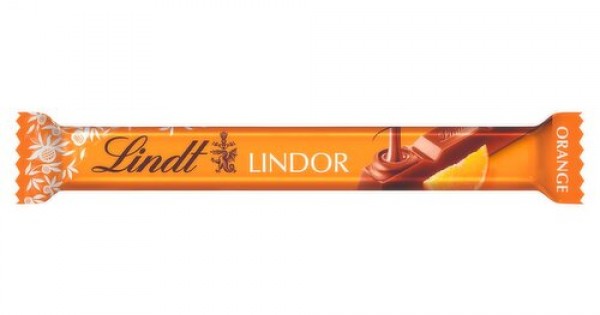 Lindt Lindor Orange Chocolate Bar 24 x 38g - Planet Candy Online Sweet Shop