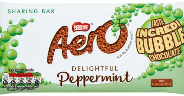 Aero Bubbly Peppermint 15 x 90g - Planet Candy - Ireland's Leading ...