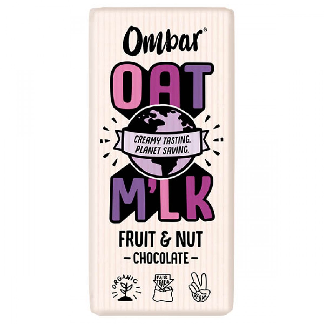 Ombar Oat M'lk Fruit & Nut Bar 10 x 70g - Planet Candy