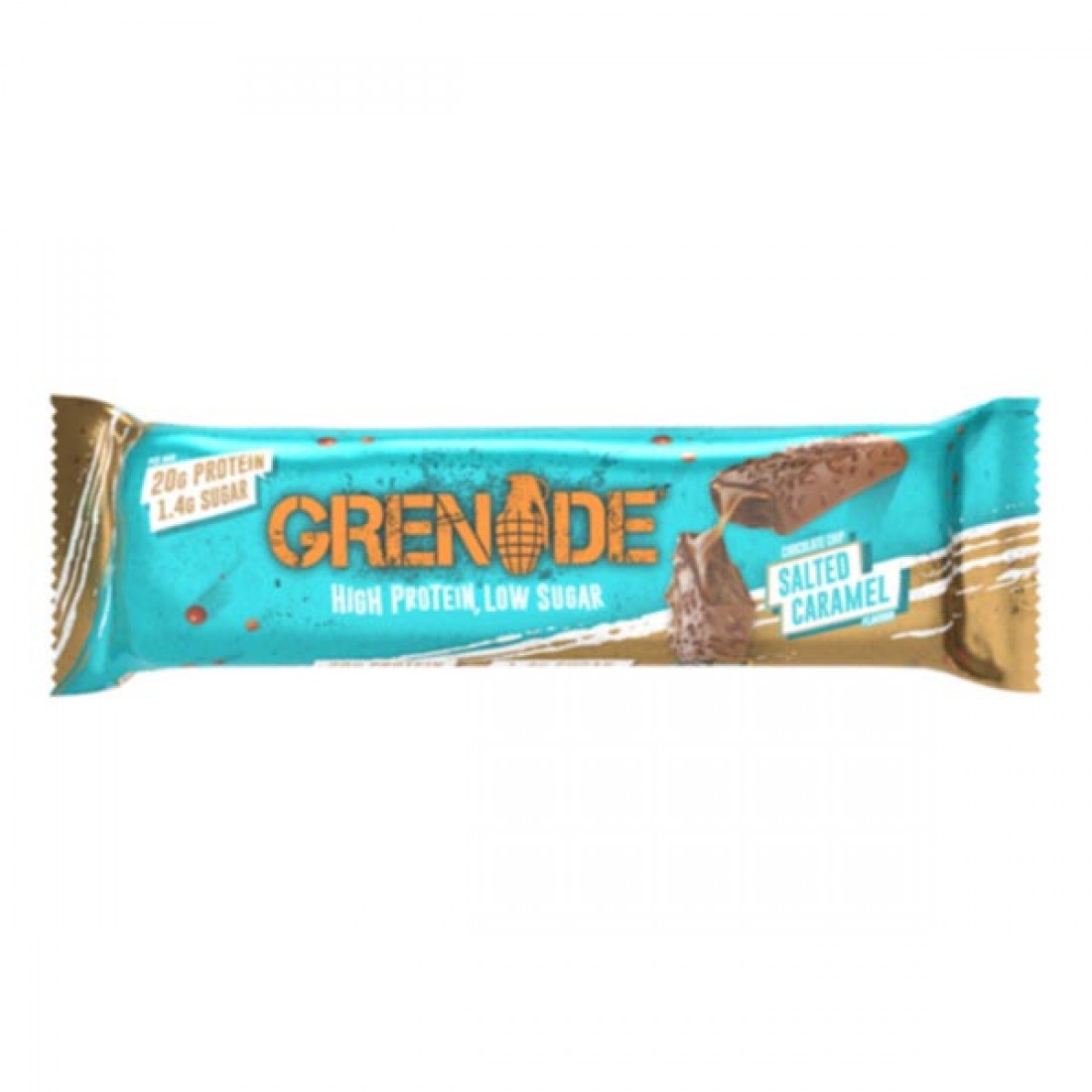 Grenade Chocolate Chip Salted Caramel Bar 12 x 60g - Planet Candy ...