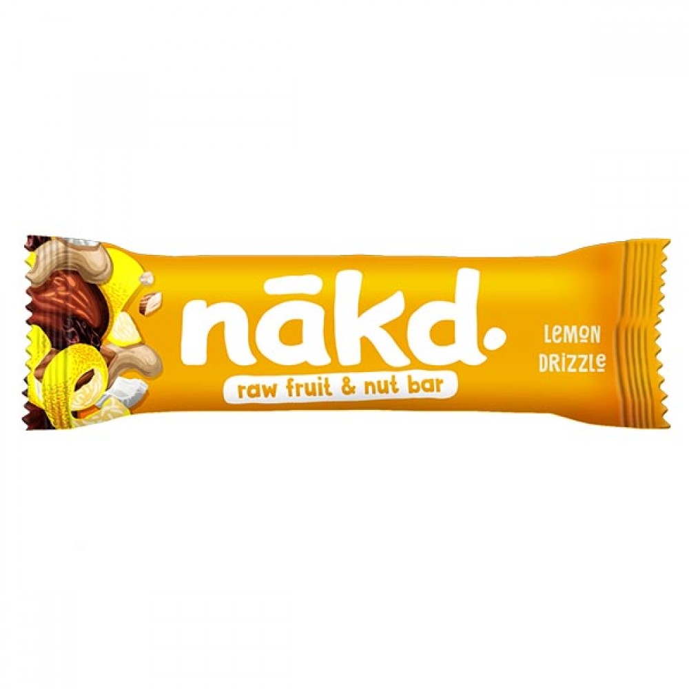 Nakd Lemon Drizzle Bar 18 x 35g - Planet Candy Online Sweet Shop