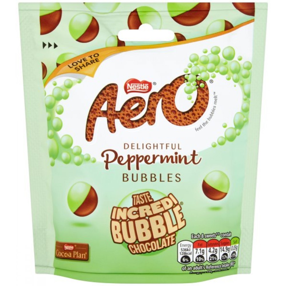 Aero Mint Bubbles 8 X 92g - Planet Candy - Ireland's Leading Online ...