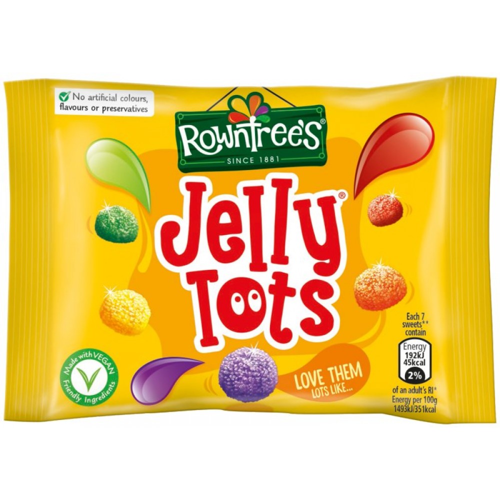 Rowntrees Jelly Tots 36 x 42g - Planet Candy - Ireland's Leading Online ...