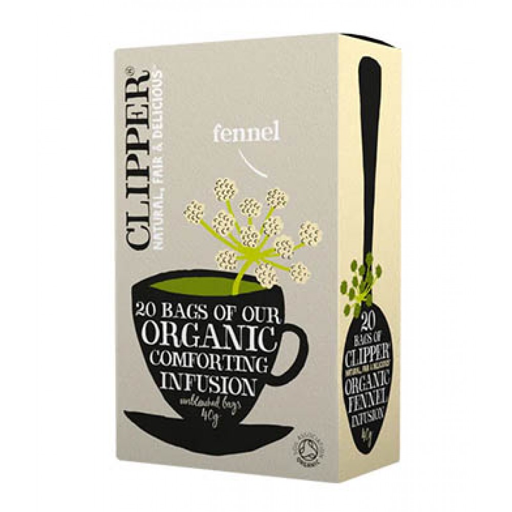 Clipper Organic Fennel Tea 20 Bags x 6 - Planet Candy Online Sweet Shop