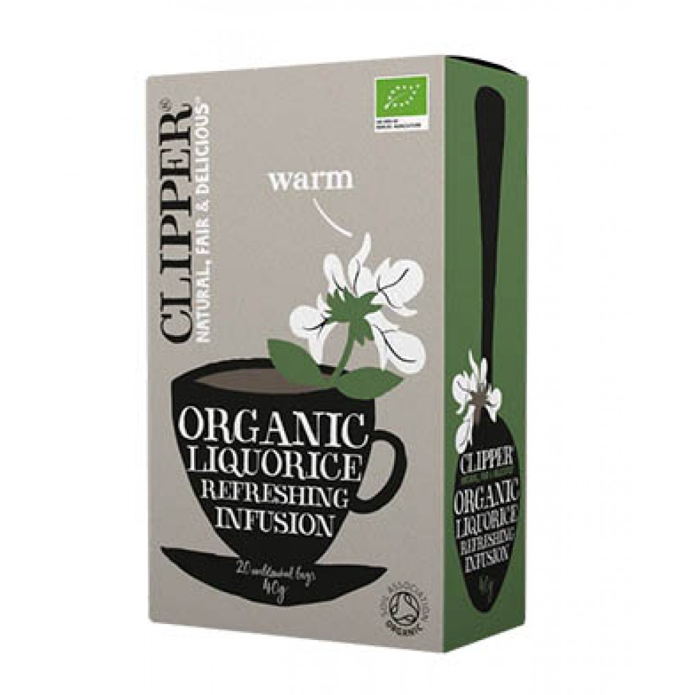 Clipper Organic Licorice Teabags 20 Bags x 6 - Planet Candy