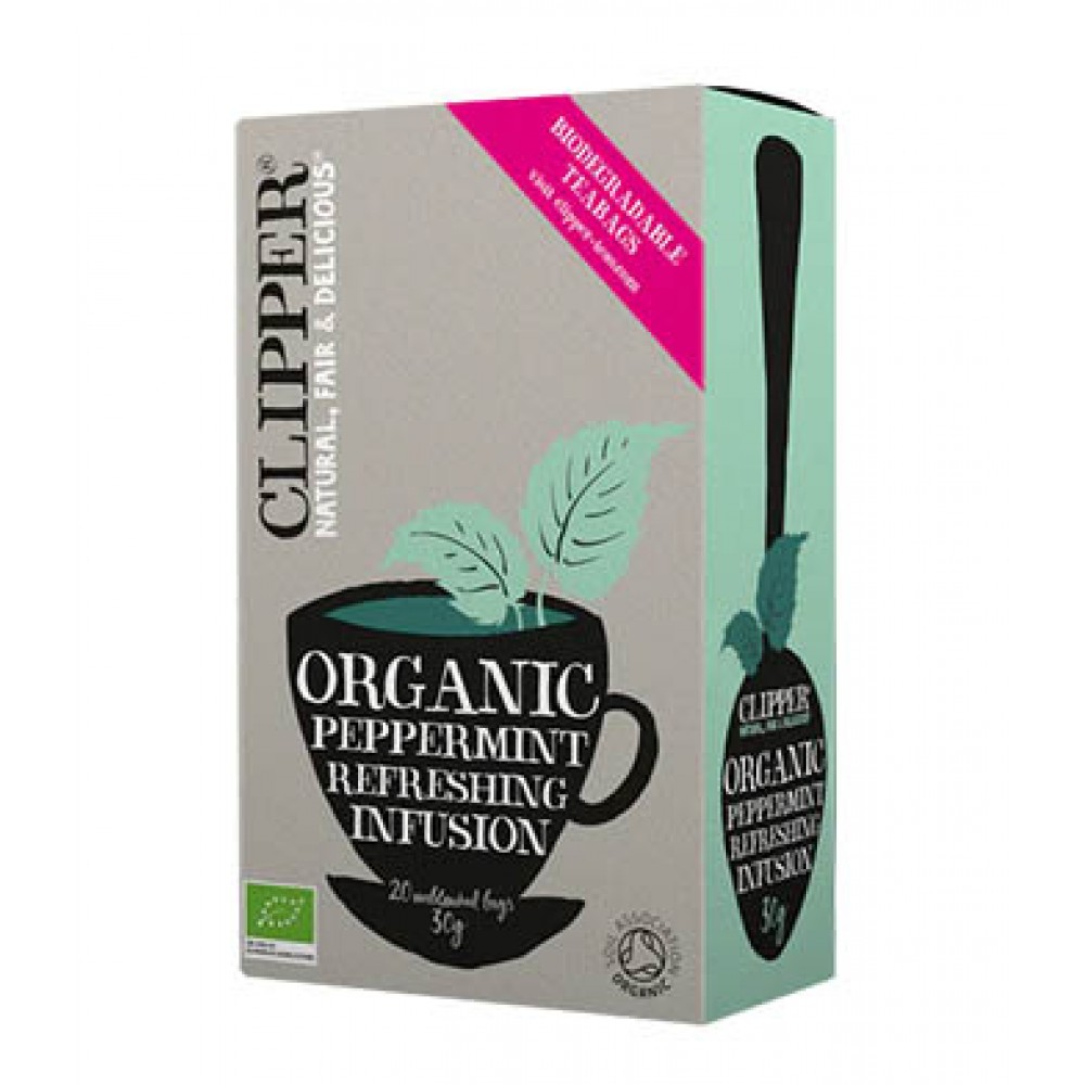 Clipper Organic Peppermint Teabags 20 Bags x 6 - Planet Candy
