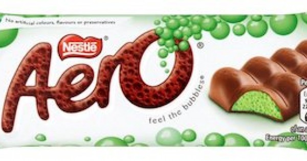 Aero Bubbly Mint Bars 24 x 36g - Planet Candy - Ireland's Leading ...