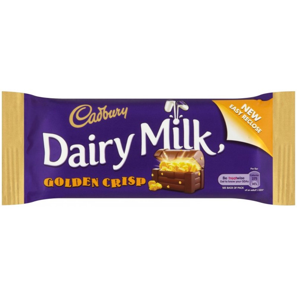 Cadbury Dairy Milk Golden Crisp: 48-Piece Box - Planet Candy - Ireland ...
